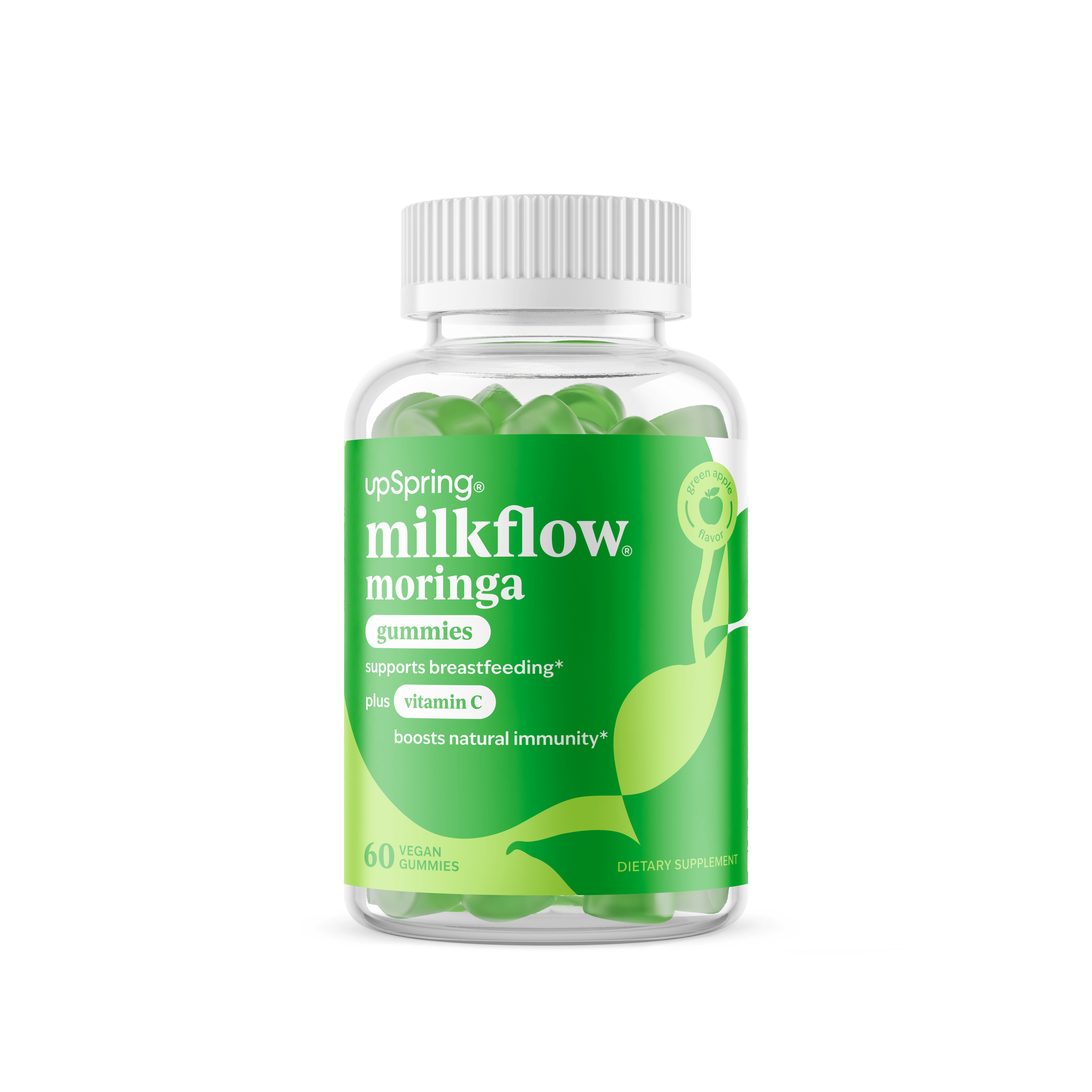 Milkflow Moringa Lactation Gummies Green Apple Flavor – UpSpring