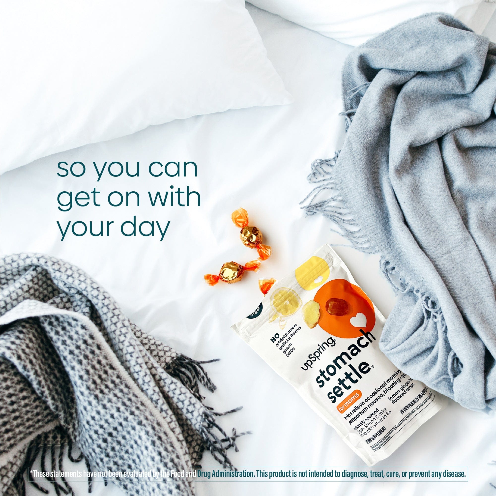 UpSpring Stomach Settle Nausea Relief Drops for Digestive Upset